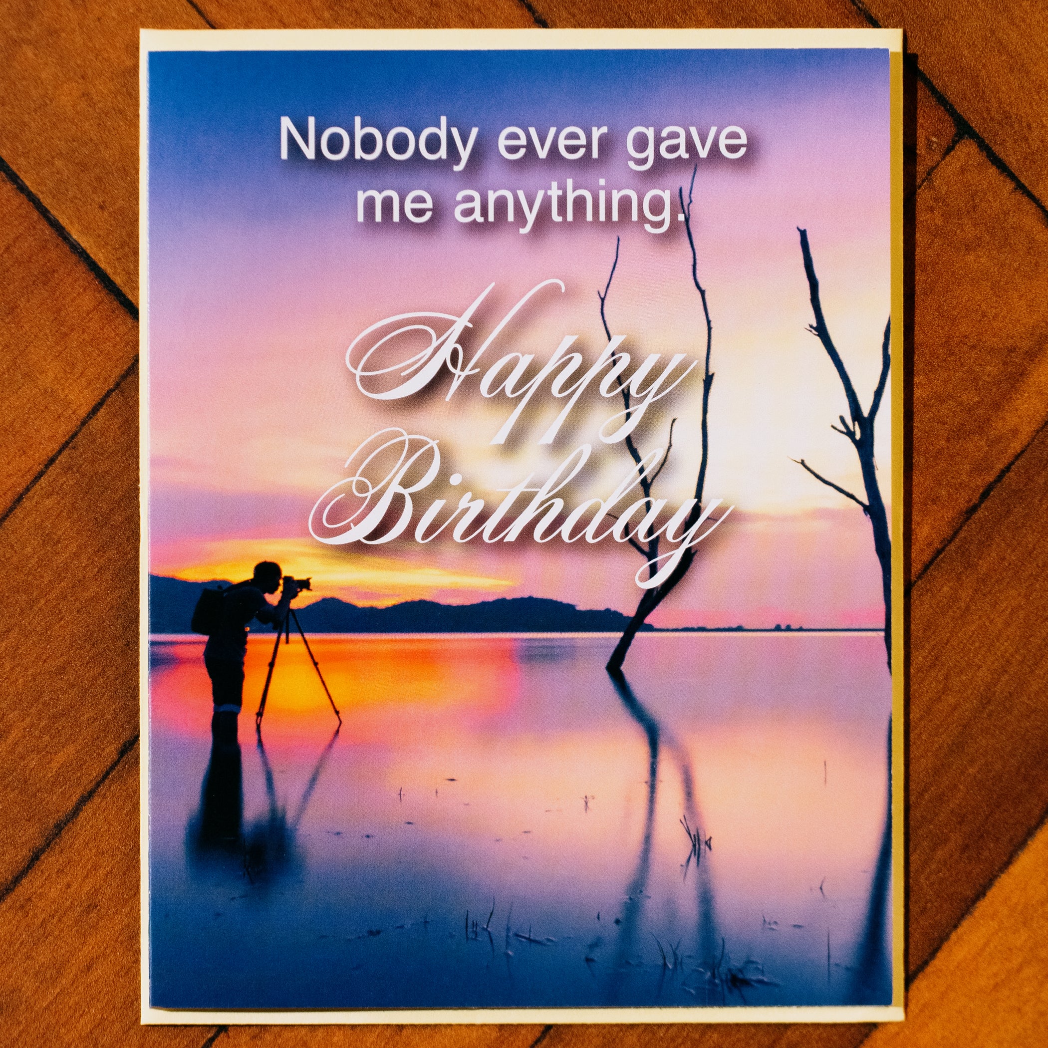 Nobody Greeting Card – Whiskey River Soap Co.