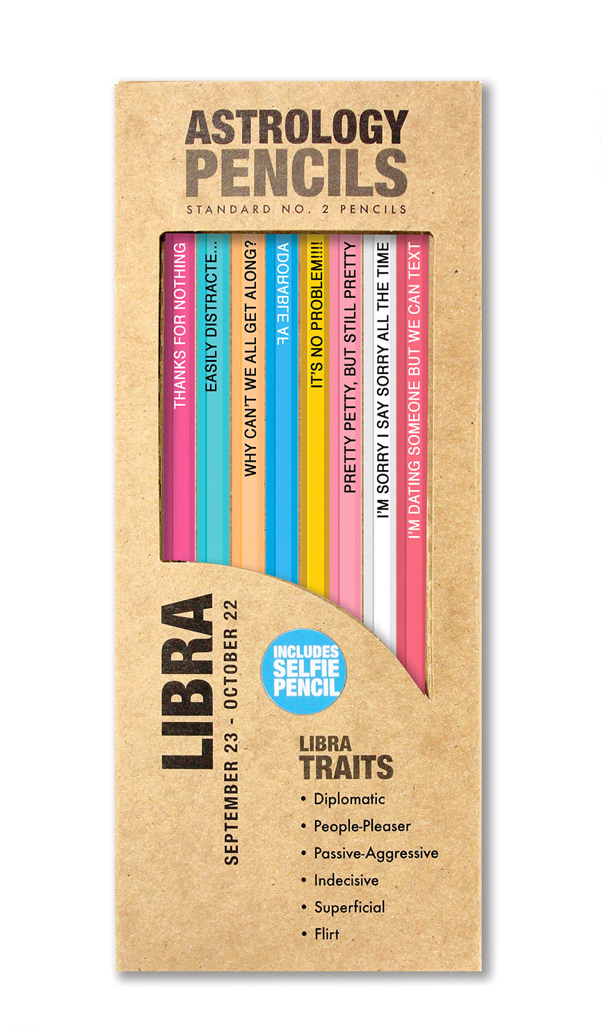 Astrology Pencils Libra – Whiskey River Soap Co.